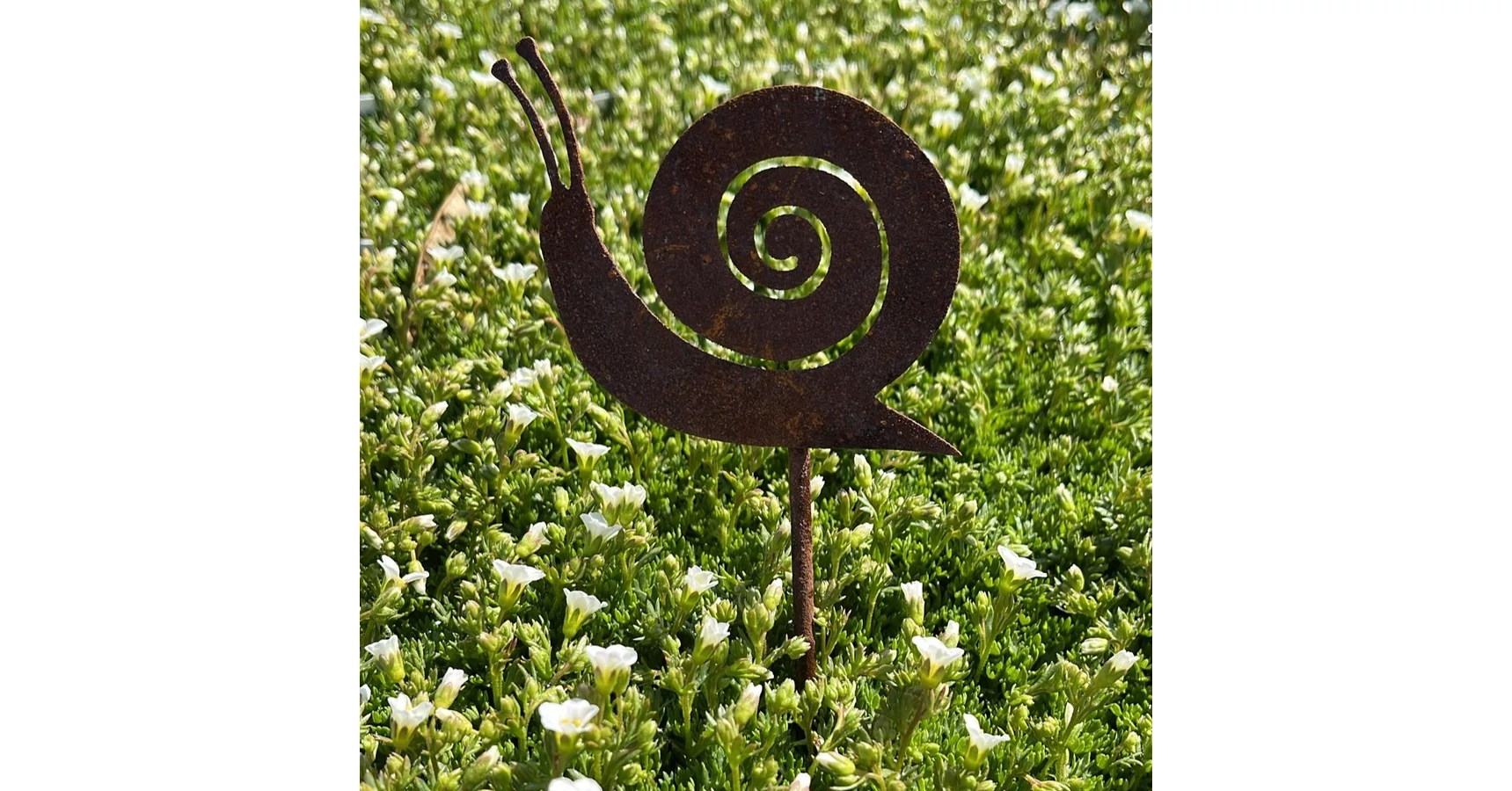 Rozsdás csiga sziluett kerti dísz - Gardencentrum.hu